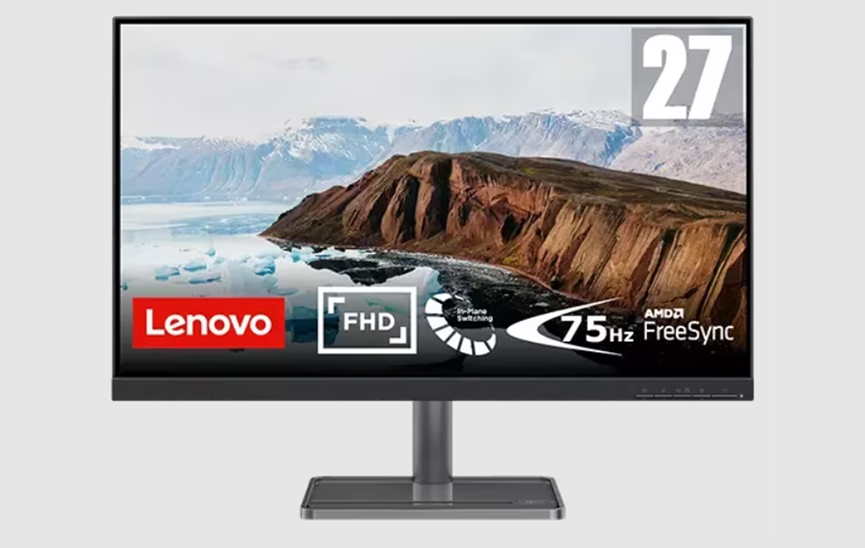 Lenovo L27i-30 Monito, 27 Inch FHD, Raven Black - eXtra Oman