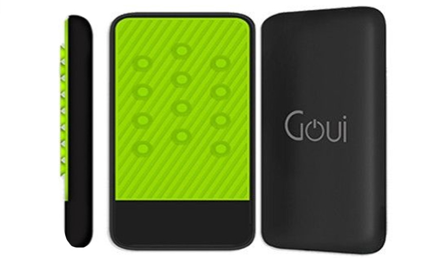 Goui LUX 10000mAh QI Power Bank Type C Rubber Suction Cup 7, Black ...